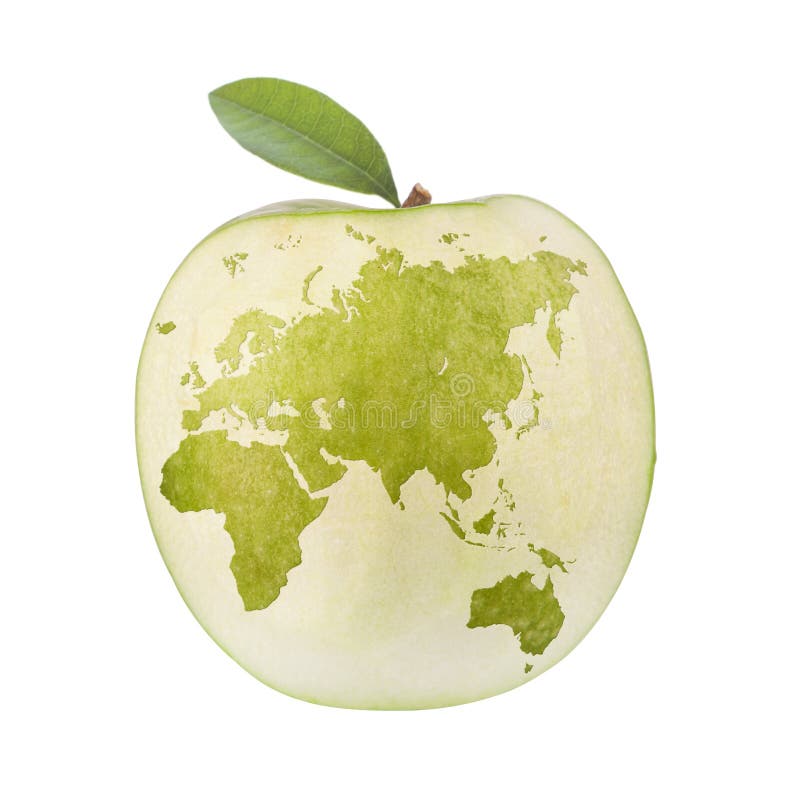 Apple world globe stock vector. Illustration of africa - 22762389