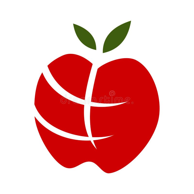 Apple World Logo Icon Illustration Brand Identity Stock Vector ...
