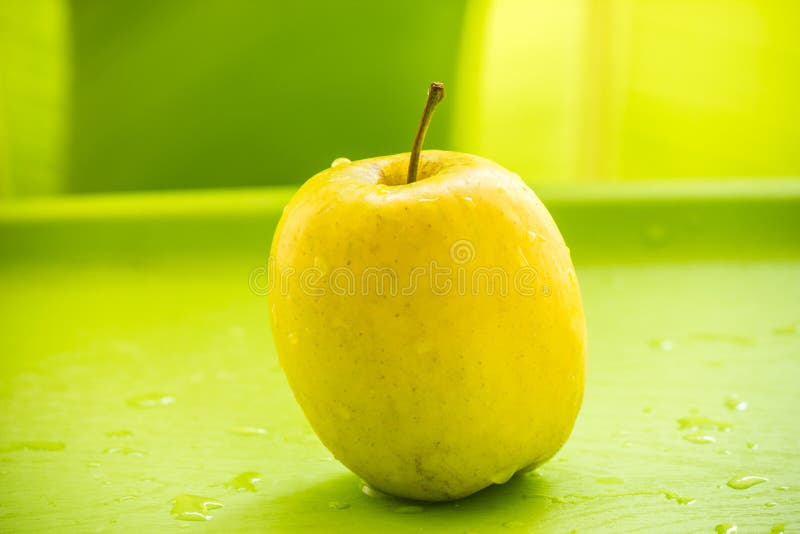 Apple yellow stock image. Image of close, lifestyle, color - 71785841