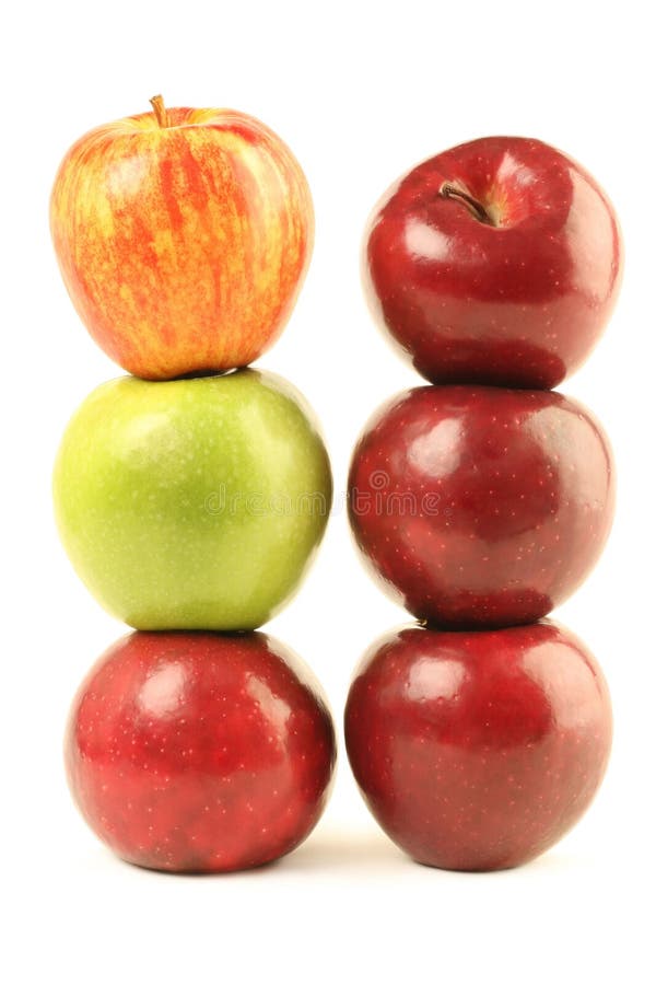 Apple Fruits Apples Border in a Row Stock Photo - Image of white ...