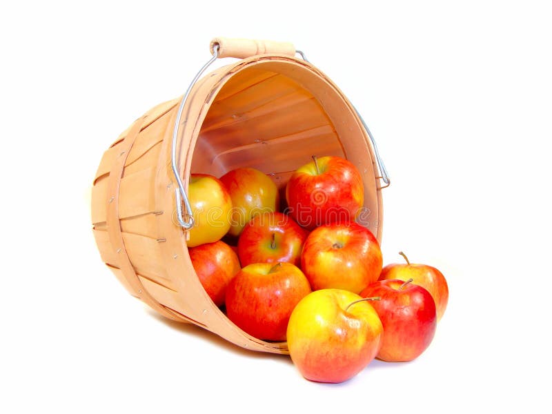 Fresh Apples Border on Rustic Aged Wood Stock Photo - Image of farm ...