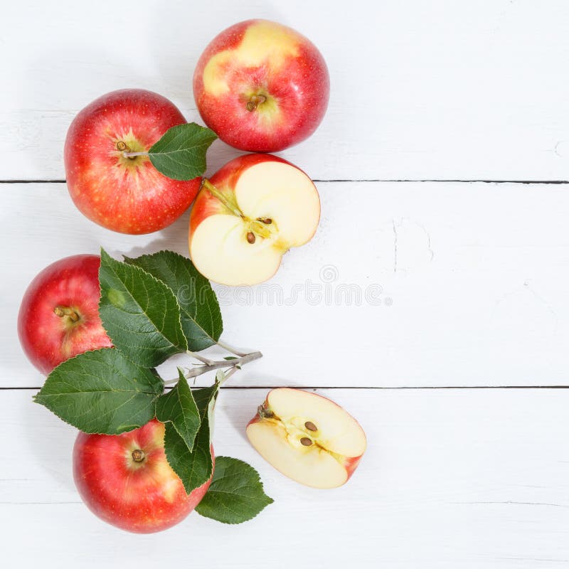 Apples Apple Fruits Fruit from Above Square Autumn Fall Copyspace Copy ...