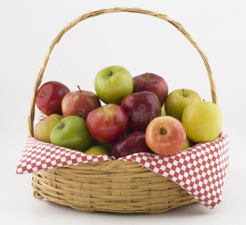 Apples basket stock photo. Image of dinner, harvest, apple - 6408554