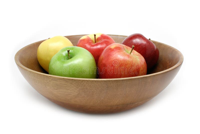 Apples in a Bowl stock image. Image of diet, basket, fruit - 4924563