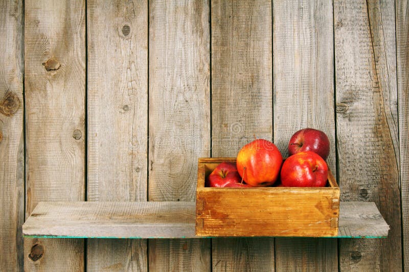 Apples in a box stock image. Image of exotic, food, kitchen - 44808187