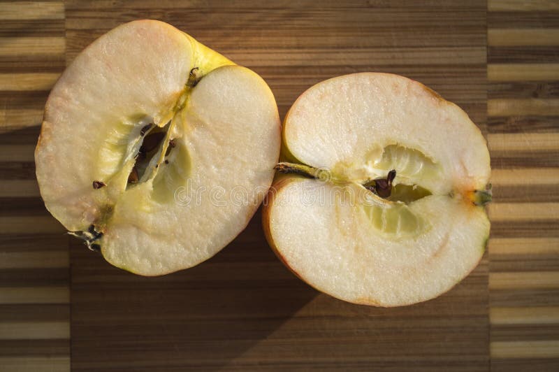 Apples cut in half stock image. Image of fresh, agriculture - 63515195