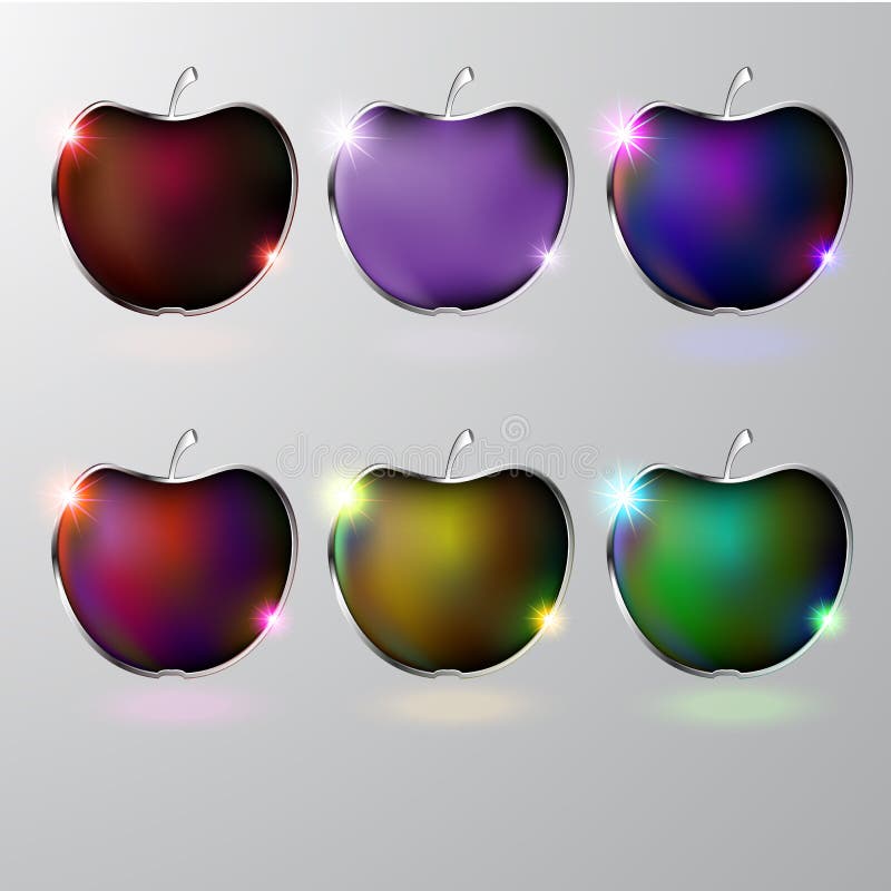 Apples stock vector. Illustration of space, icon, light - 52086409