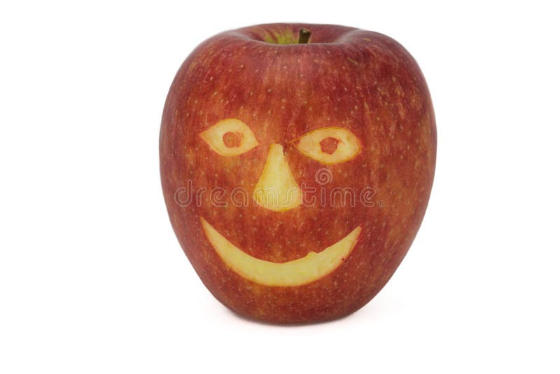 Apples with face stock image. Image of healthy, fruit - 46577863