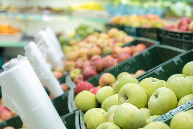 Apples stock photo. Image of store, organic, food, counter - 188198460
