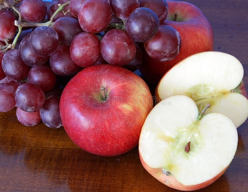 Apples and grapes stock image. Image of sweet, food, agriculture - 36629845