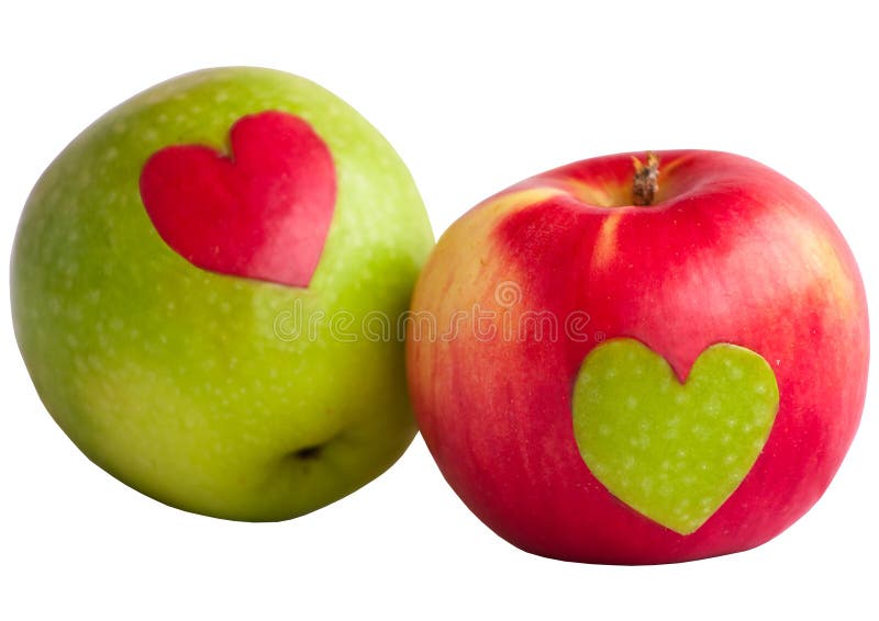 Love You Apple stock photo. Image of love, color, present - 19006714