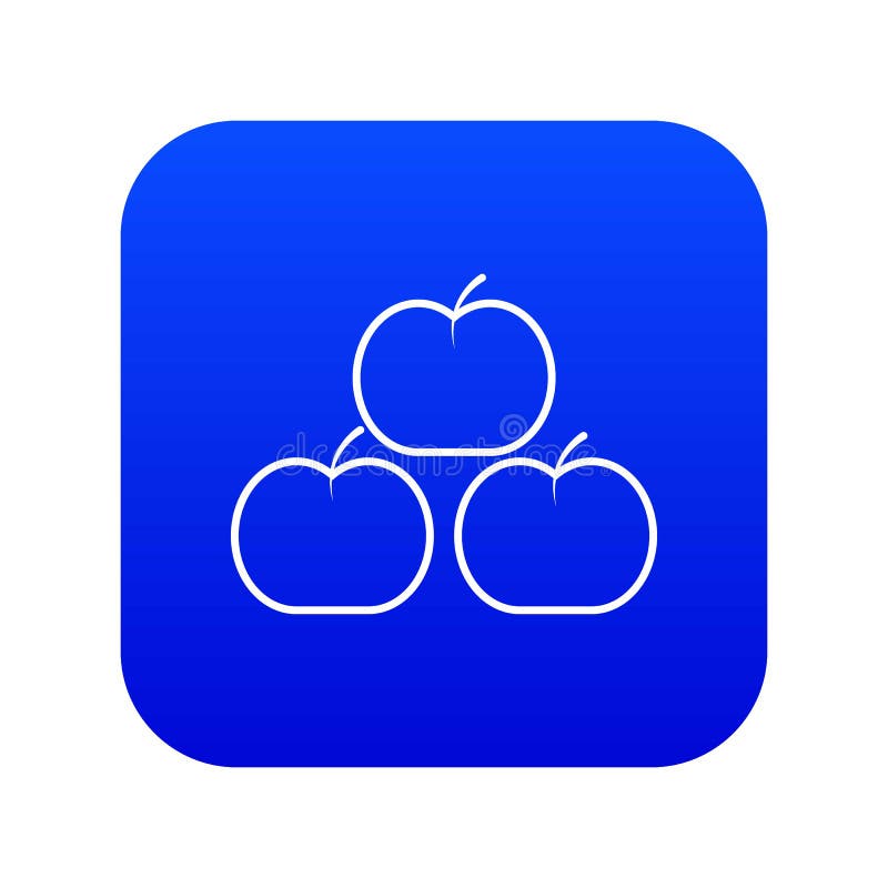 Apples icon, cartoon style stock vector. Illustration of fresh - 120414827