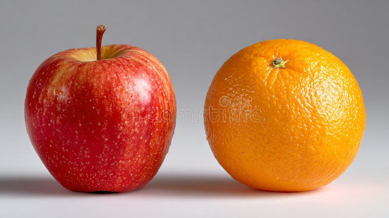 Apples and Oranges As Two Different Things - Visual Comparison Concept ...