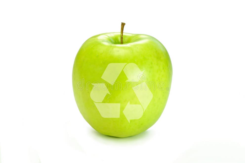 Apples Recycle stock photo. Image of white, green, protected - 17644348
