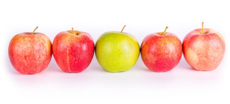 Apples in a row stock photo. Image of healthy, color - 50067774