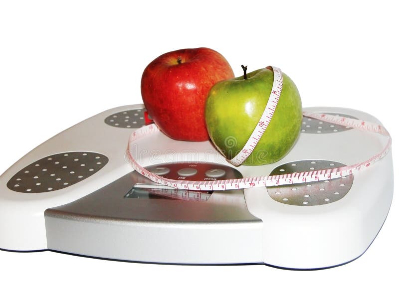 Apples on scale stock photo. Image of scale, delicious - 4104936
