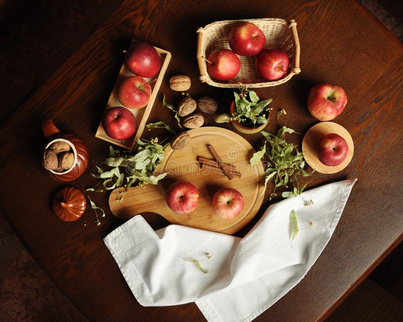 Apples on the Table 3 stock image. Image of cooking, table - 78735199
