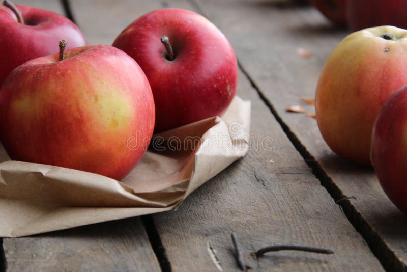 Apples on the table stock image. Image of delicious, ripe - 93571231