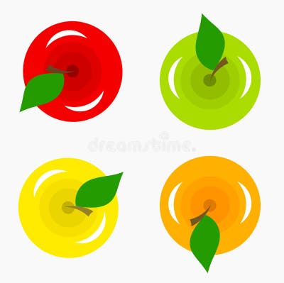 Red Green Yellow Apples Clip Art Stock Illustrations – 126 Red Green ...