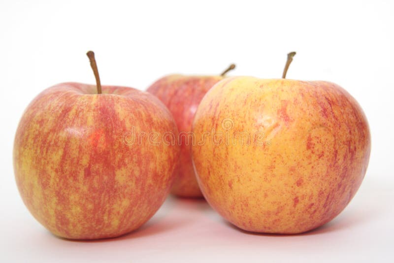 Apples on white stock photo. Image of snack, diet, fresh - 9481968