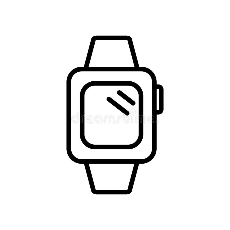AppleWatch Icon Vector Isolated on White Background, AppleWatch Stock ...