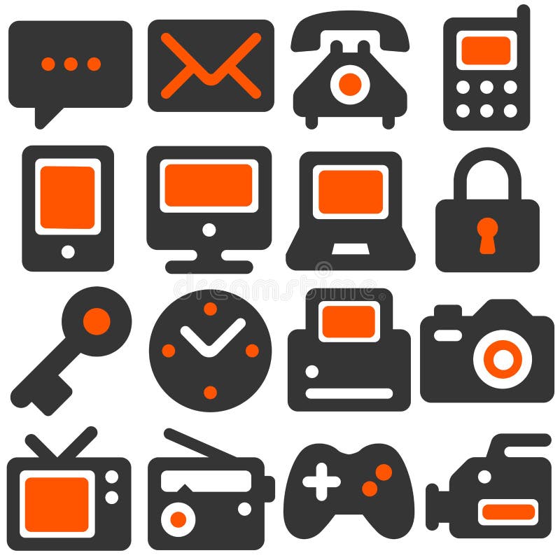 Appliance icons stock illustration. Illustration of internet - 23159139