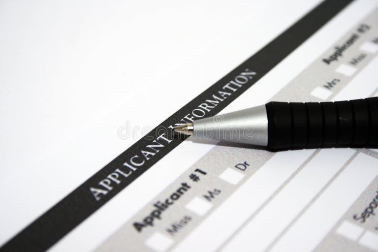 Applicant information stock photo. Image of marketing - 13990974