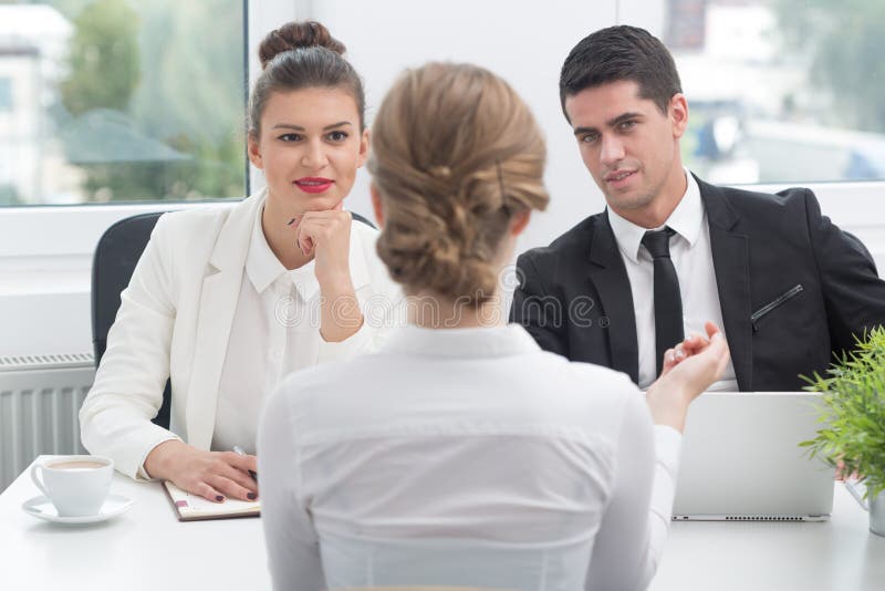 Job Interview stock photo. Image of interrogation, contractor - 3926446