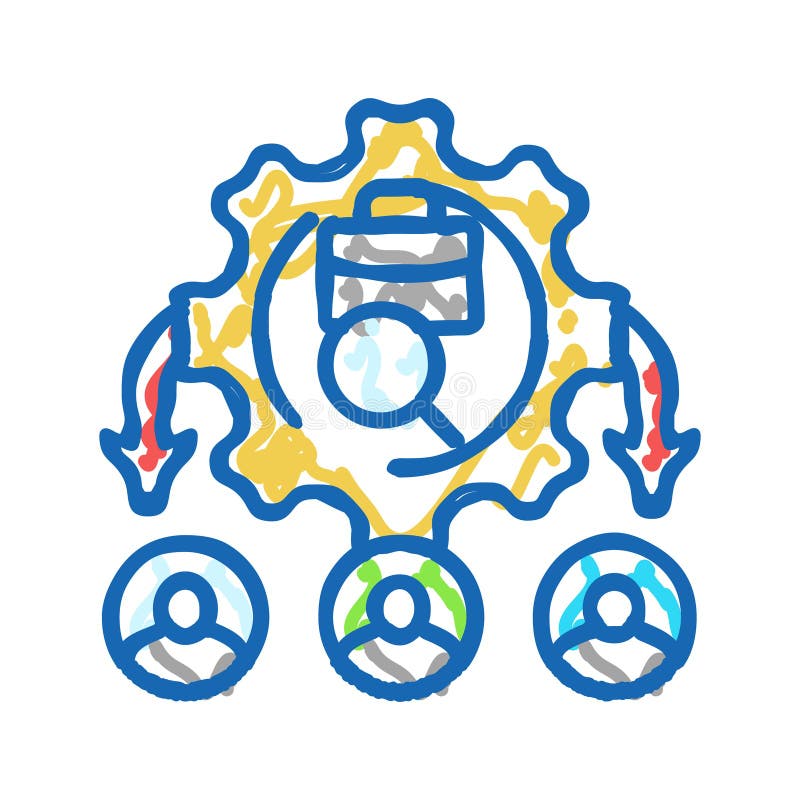 Applicant Tracking System Ats Icon Doodle Illustration Stock Vector ...