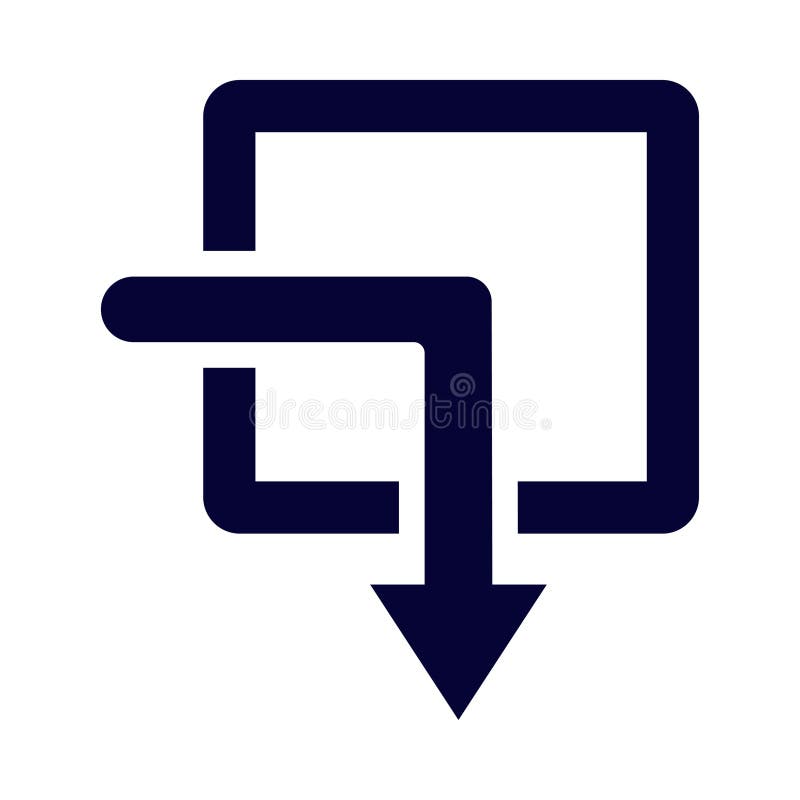 Application, Arrow, Down Icon Stock Vector - Illustration of ...