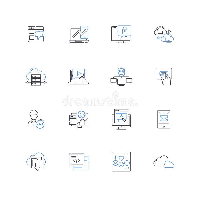 Application-based Line Icons Collection. Innovative, Convenient, User ...