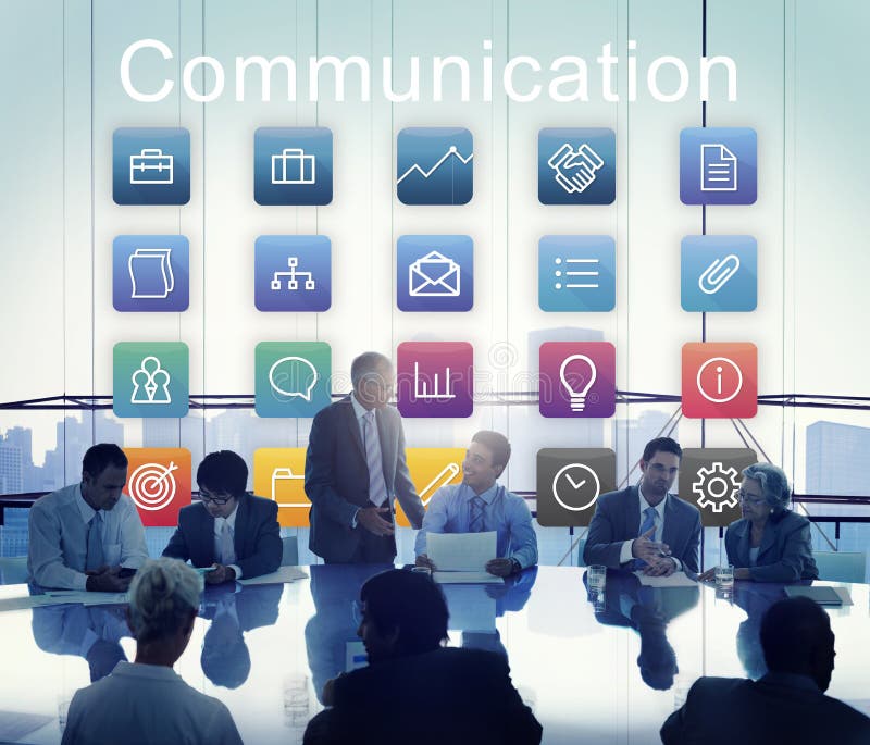 Application Business Communication Graphic Concept Stock Image - Image ...