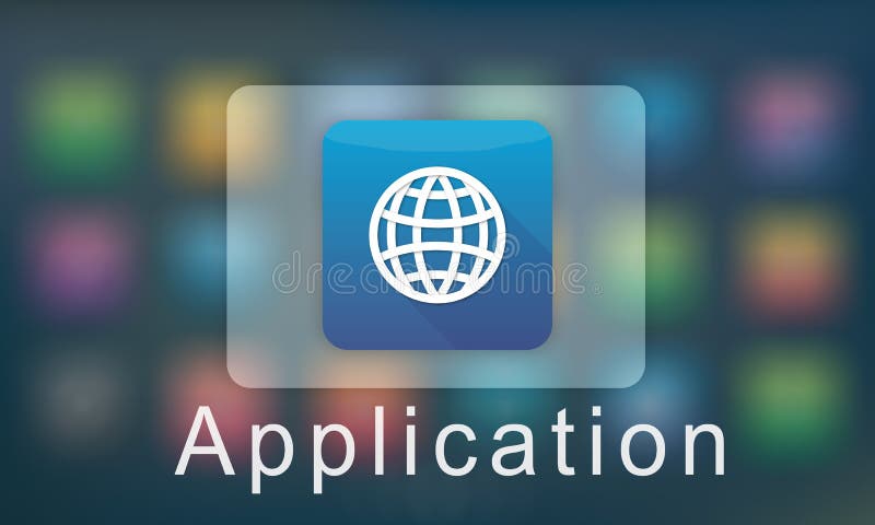 Application Connection Digital Internet Graphic Concept Stock ...