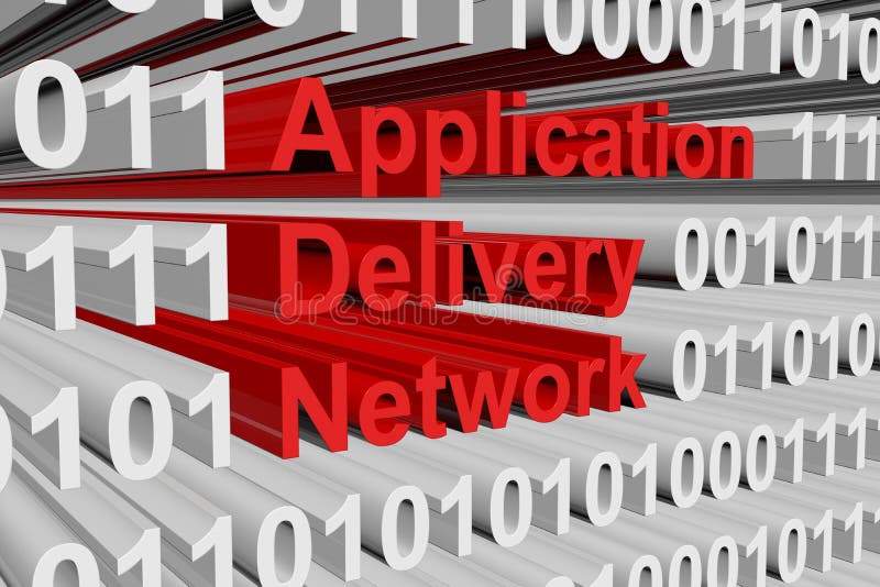 Application Delivery Network Stock Illustration - Illustration of data ...
