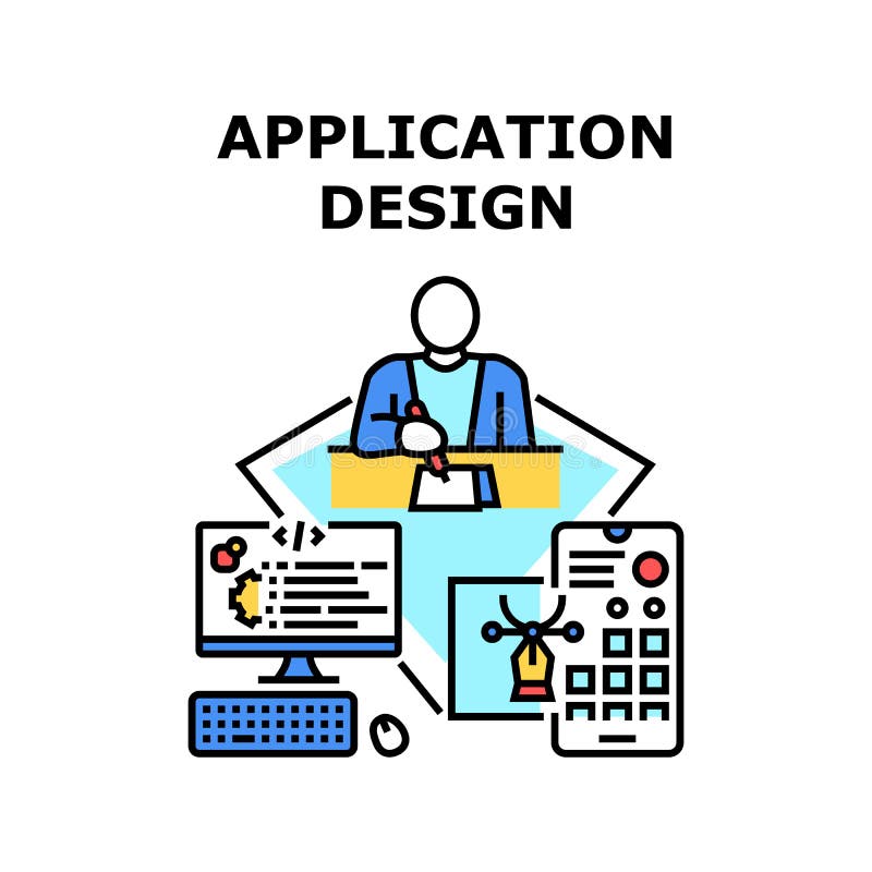 Application Design Vector Concept Illustration Stock Illustration ...