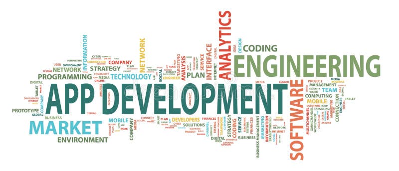 Application Development Banner. Concept To Building Successful Business ...