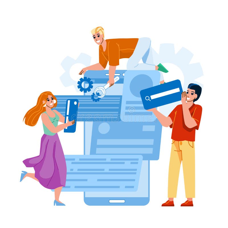 Characters Programmers Stock Illustrations – 294 Characters Programmers ...