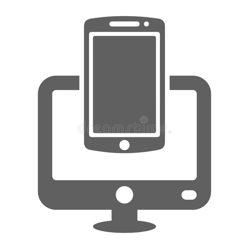 Application, Devices, Responsive Design Icon. Gray Color Stock Vector ...