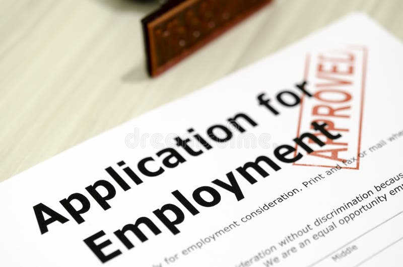 Employment application stock photo. Image of form, document - 13884020