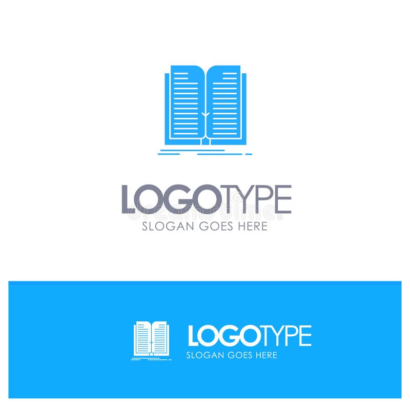 Application, File, Transfer, Book Blue Solid Logo with Place for ...