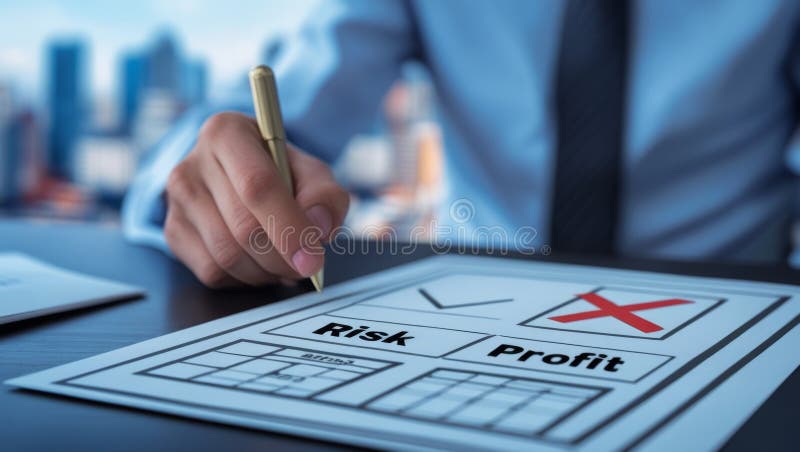 Application Form with Check Mark Box Options between Risk or Profit ...
