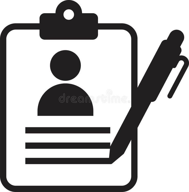 Application form icon stock vector. Illustration of pencil - 232677339