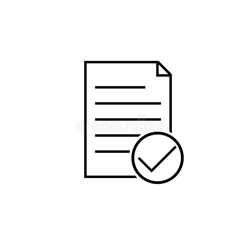 Application Form Icon Isolated on White Background Stock Vector ...