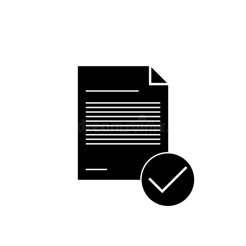 Application Form Icon Isolated on White Background Stock Vector ...