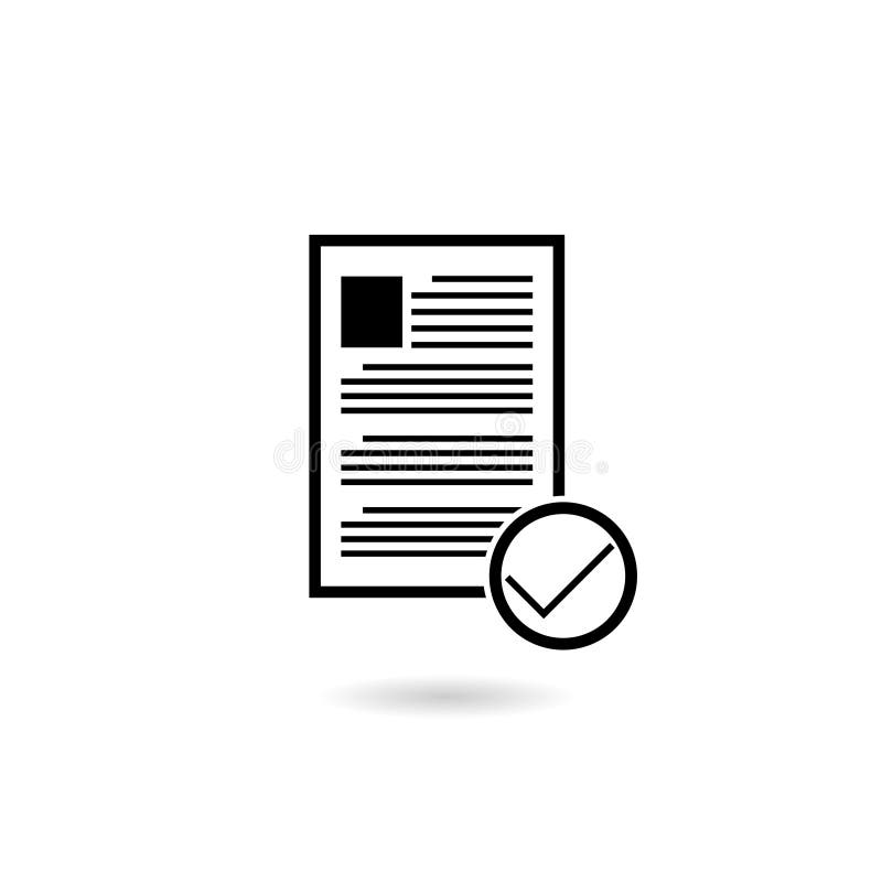 Application Form Icon Isolated on White Background Stock Vector ...