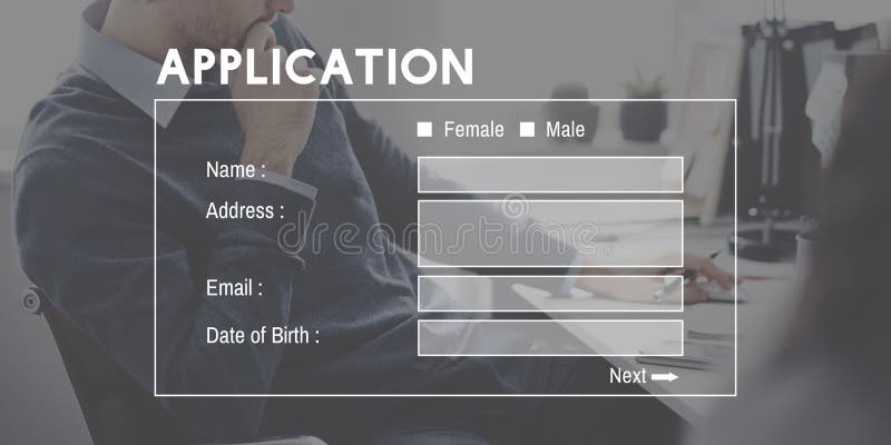 Application Form Online Digital Website Concept Stock Photo - Image of ...