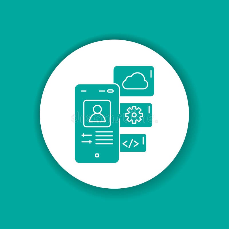 Application Functions Color Glyph Icon. Pictogram for Web Page Stock ...