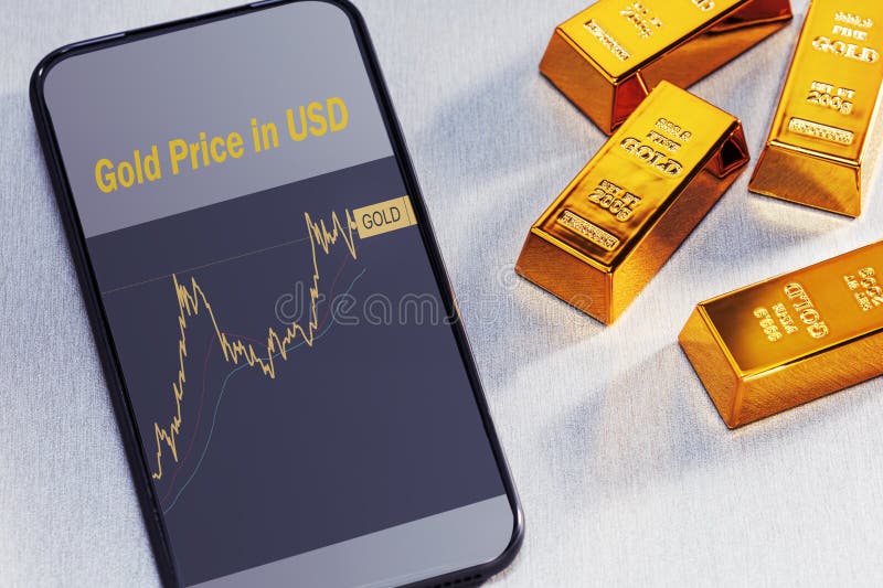 Application with Gold Price Information on Screen of Smartphone and ...