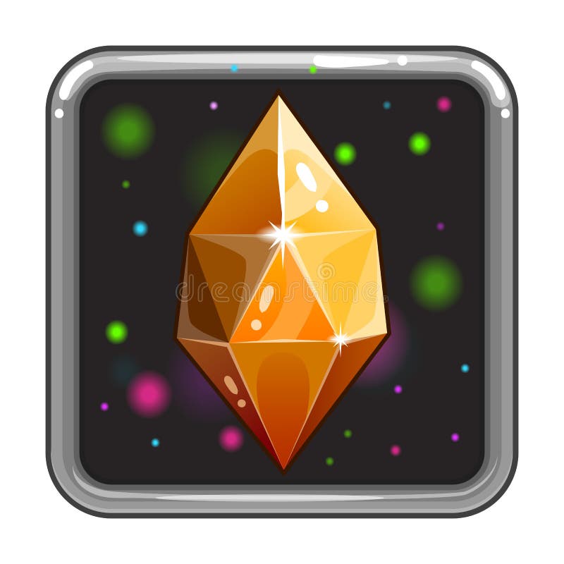 The Application Icon with Gem Stock Vector - Illustration of icon ...