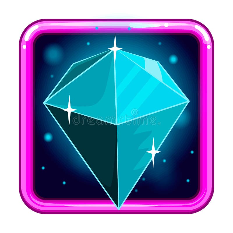 The Application Icon with Gems 4 Stock Vector - Illustration of ...
